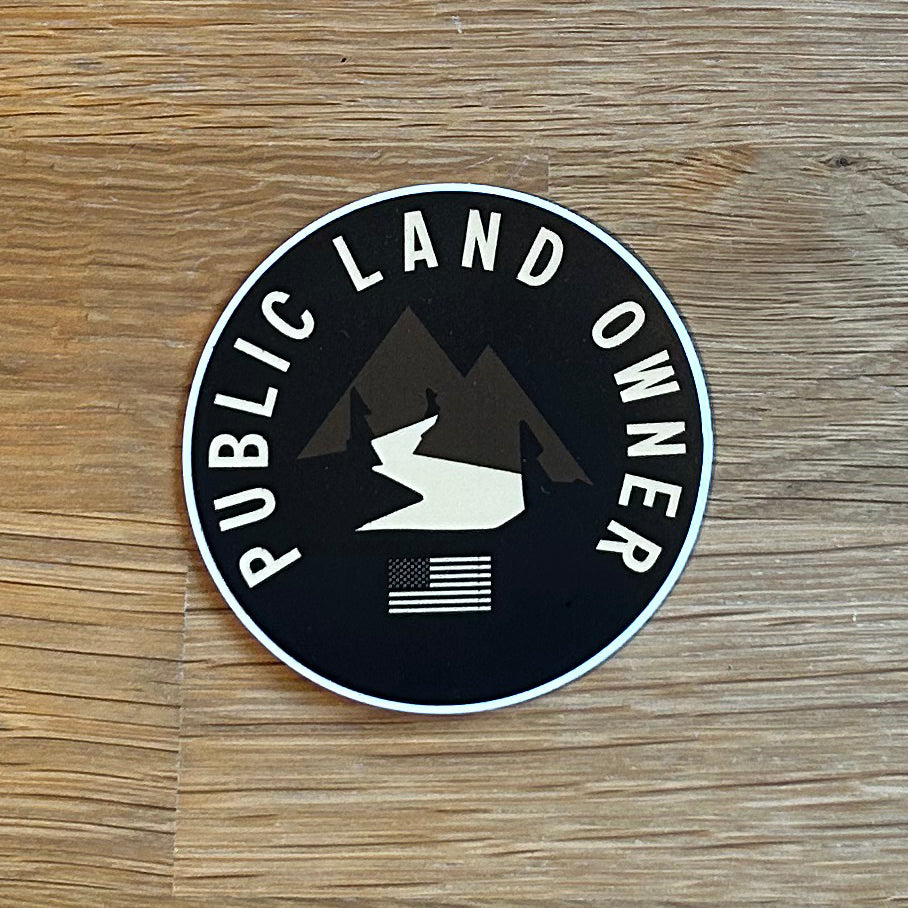 Public Land Owner STICKER (Round) – Sunshine State Adventure Co.